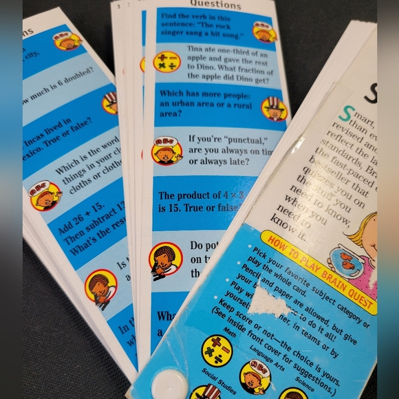 brain quest | Toys | Brain Quest 2nd Grade Deck 2 Question Answer Cards ...